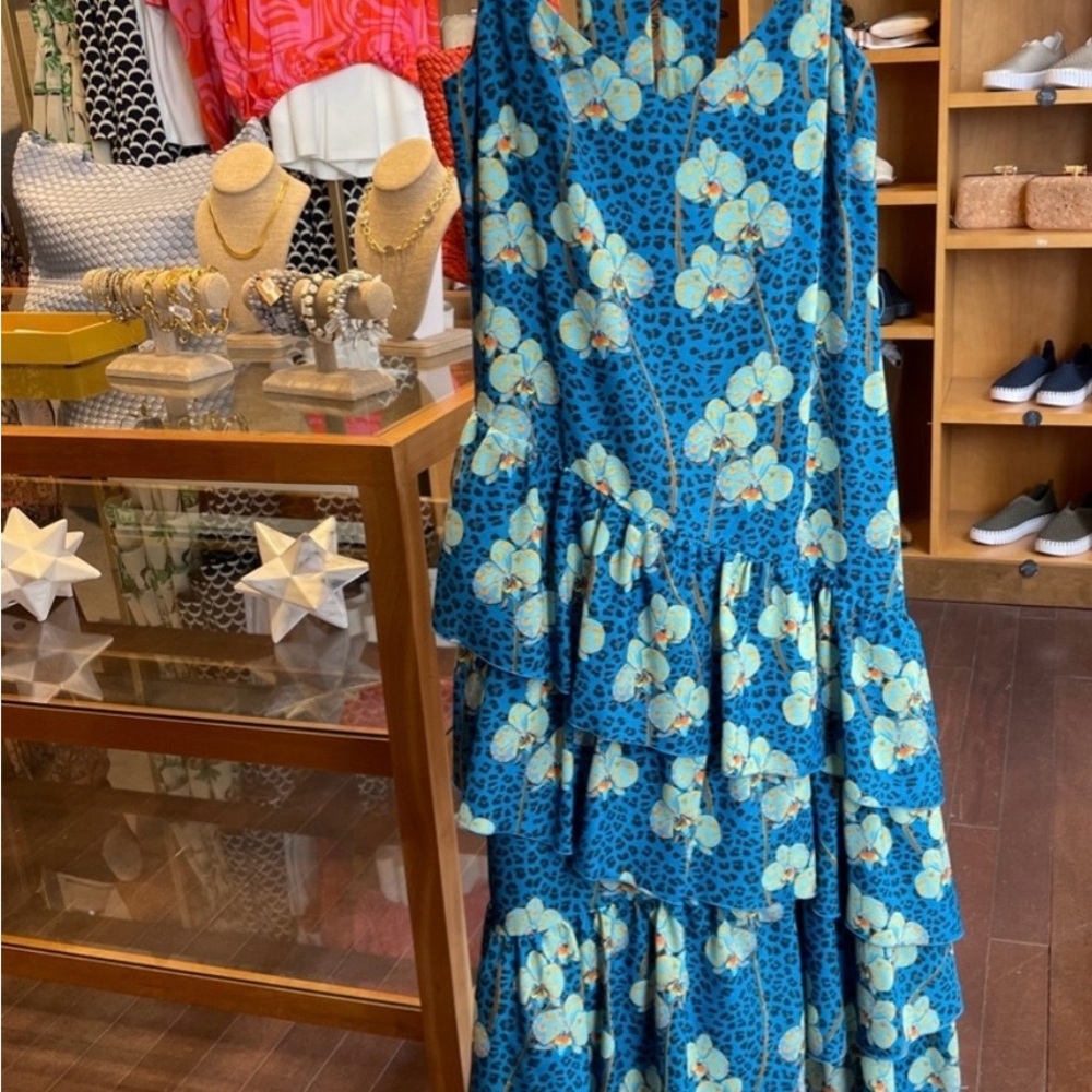 Borgo De Nor | Dresses | Borgo De Nor Coco Silk Crepe Orchid Leopard ...
